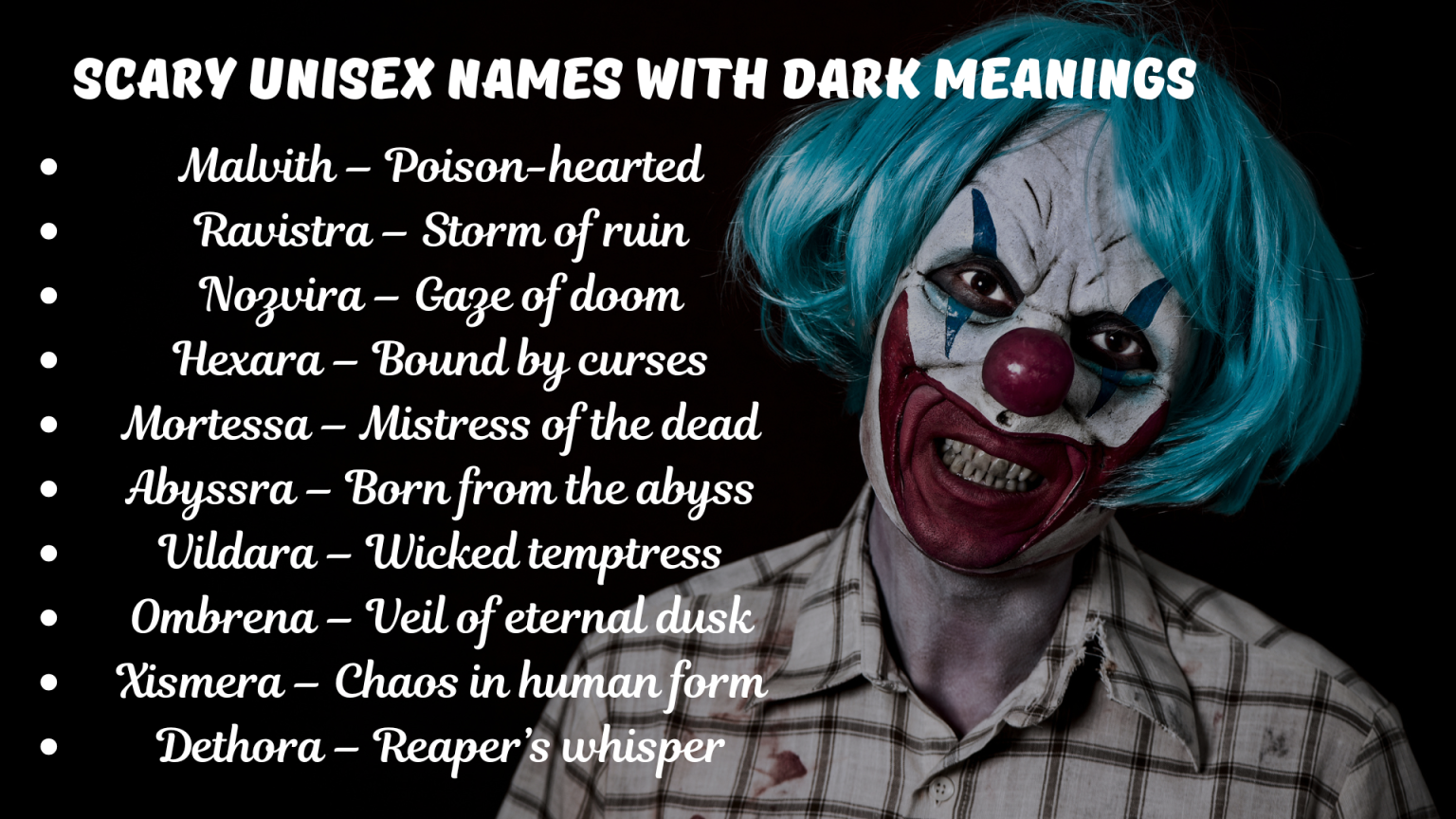 200+ Evil Names: Sinister & Dark Name Ideas - Akar Print
